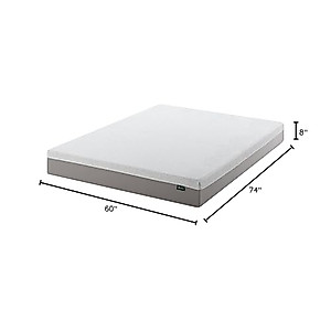 ZINUS 8 Inch Ultima RV Memory Foam Mattress [New Version], Short Queen, Fiberglass Free, Medium Firm Feel, Breathable Memory Foam, Certified Safe Foams & Fabric, Mattress in A Box