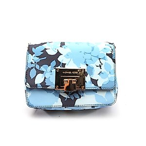 Michael Kors Tina Small Clutch & Cross-body Bag (Navy)