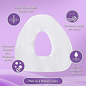 RemZzzs Nasal Cpap Mask Liners (10A-NXK) - Reduce Noisy Air Leaks and Painful Blisters - Cpap Supplies and Accessories - Compatible with Resmed and Fisher Paykel