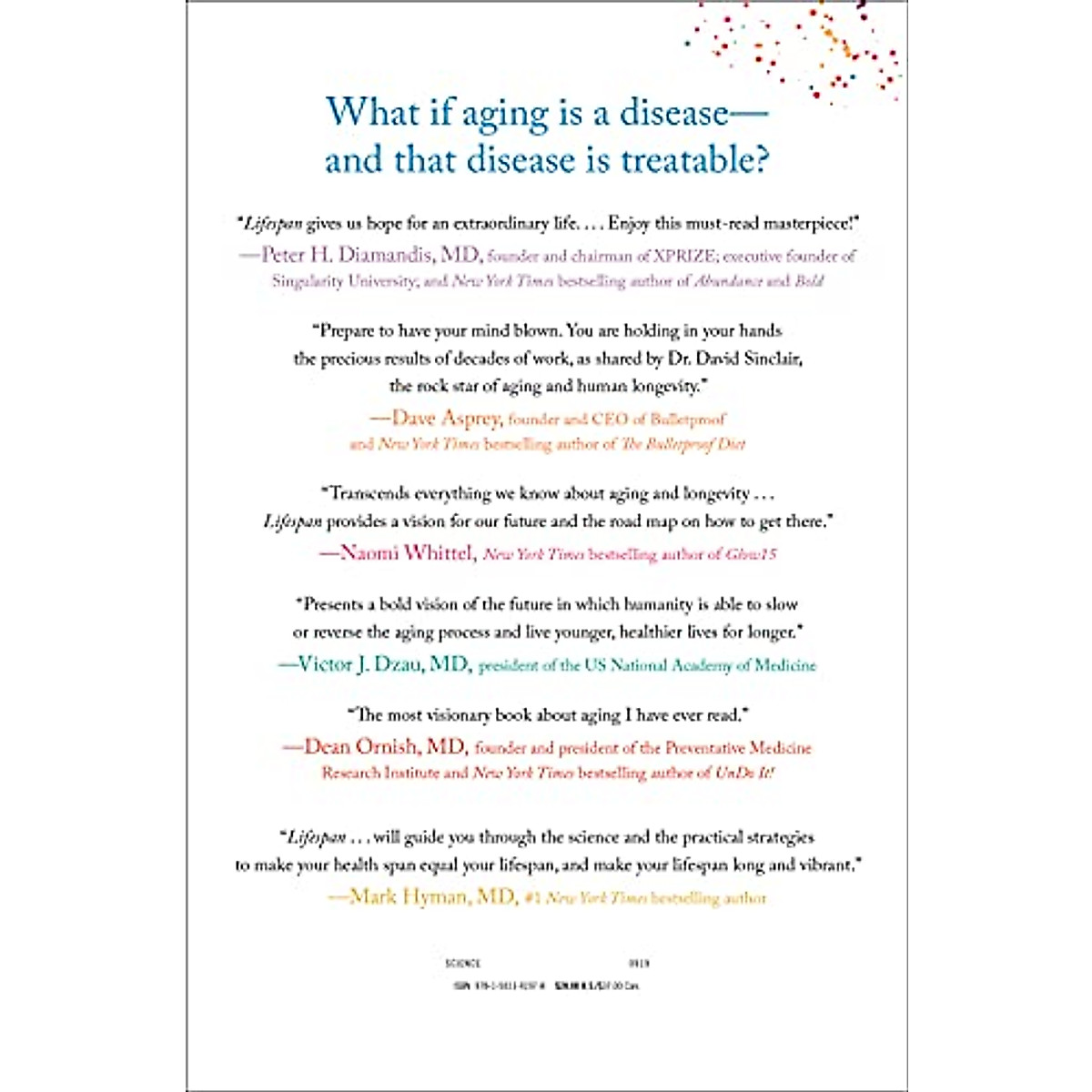 Lifespan: Why We Age―and Why We Don't Have To