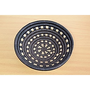 Hand Woven African Basket - Small, 8 Inches Sisal & Sweetgrass Basket - Woven Bowl - Handmade in Rwanda, SRB235