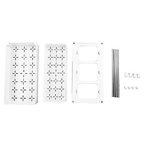 ASHATA Under Sink, Sliding Cabinet Basket, 2 Tier Storage Under Cabinet Bathroom Under Sink Organizers, for Cabinet Sliding Drawers Countertop Pantry Kitchen (White)