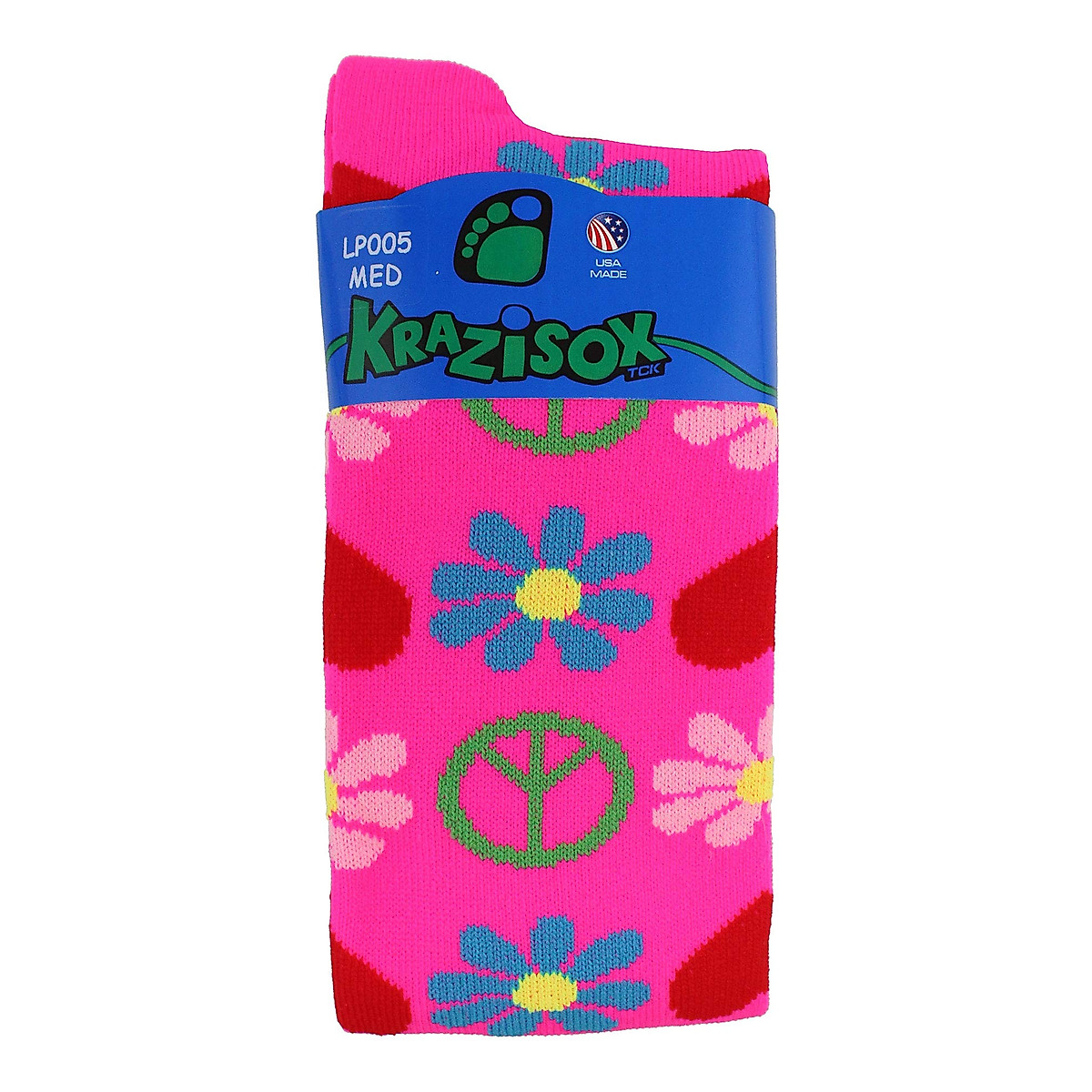TCK Krazisox Woodstock (Pink, Medium)