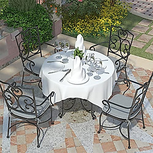 LVTXIII Patio Seat Cushions D16 x W17 Inches Outdoor Chair Pads All Weather Chair Cushions for Garden Patio Furniture Chair Home Set of 2 – Grey Textured