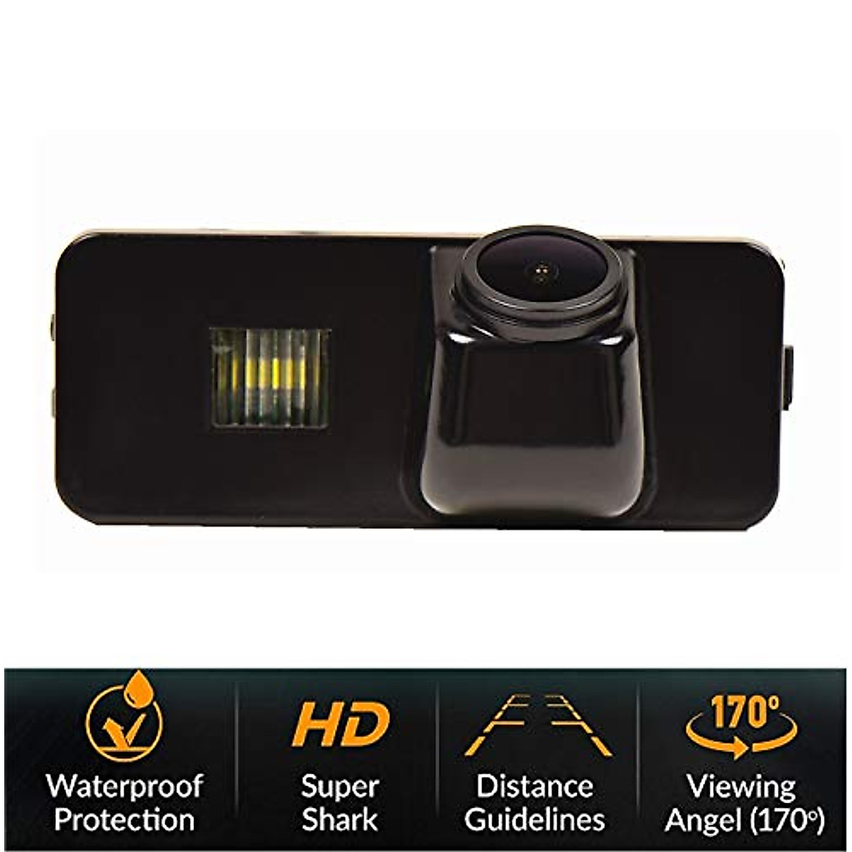 Rear Reversing Backup Camera Rearview License Plate Replacement Camera Night Vision Ip69k Waterproof for VW EOS,Golf V,Passat B7 CC,Golf VI MK6 Passat Tiguan Touareg VW Amarok/Robust Seat Leon Altea