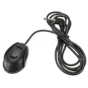Galabox Mic 3.5mm External Microphone Assembly for Car Vehicle Head Unit Bluetooth Enabled Audio Stereo Radio Receiver GPS DVD with 3m Cable Plug and Play