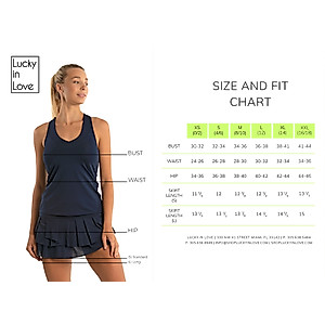 Lucky In Love Twist Front Tank (Midnight Navy, Small)