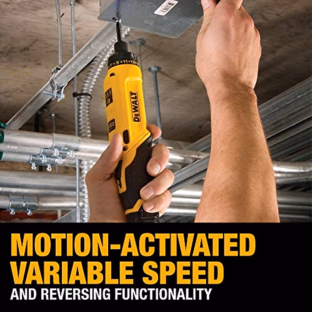 DEWALT 8V MAX Gyroscopic Cordless Screwdriver 1-Battery Kit, Electric (DCF680N1)