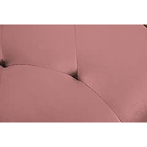 Convertible Sofa Bed Sleeper Pink Velvet