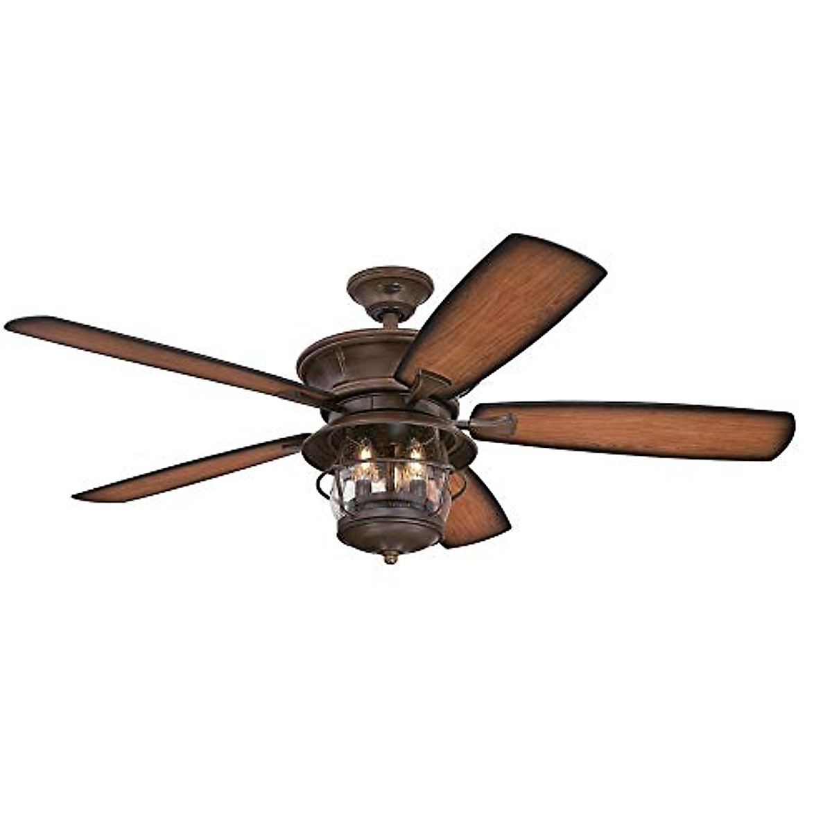 Westinghouse 7233400 Brentford Indoor Ceiling Fan with Light, 52 Inch, Aged Walnut