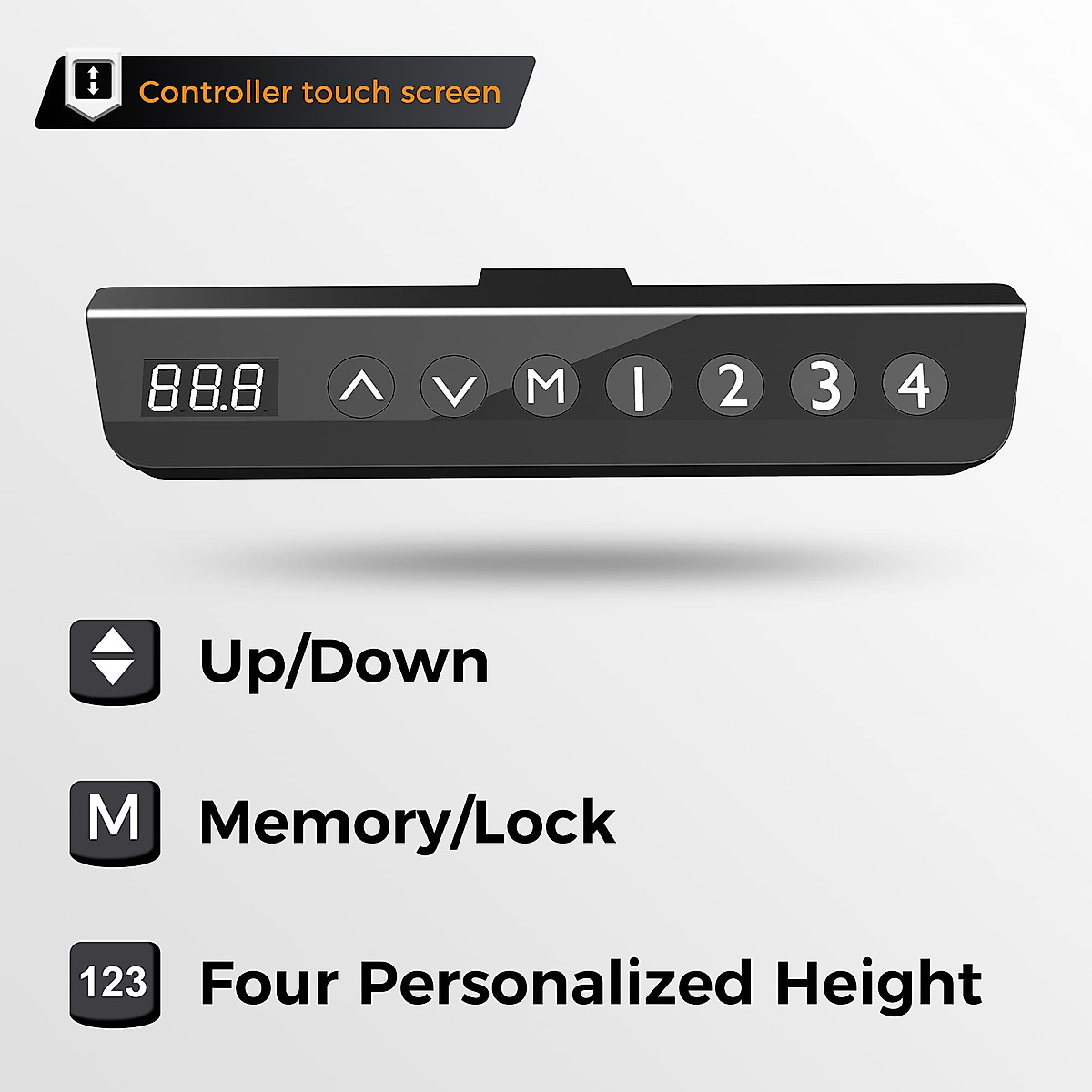 EE EUREKA ERGONOMIC L Shaped Standing Desk, 61" Electric Adjustable Height Gaming Desk, Sit to Stand Desk Home Office Corner Computer Desk Large PC Desktop Workstation with Dual Motor,Black/Right