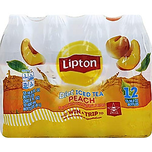 Lipton Diet Iced Tea, Peach, 16.9 fl oz, 12 pk