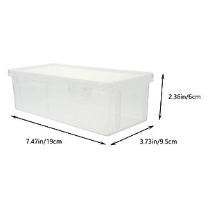 DOITOOL Bread Containers Storage Airtight Loaf - Transparent Plastic Bread Box for Homemade Bread - 7 Inch Bread Keeper Bread Holder Bread Saver for Homemade Bread Storage