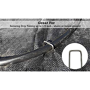 Sandbaggy 200-Pack 6 inch Landscape Staples - Great for Securing Landscape Fabric, Ground Cover or Drip Irrigation Tubing - Trusted by Farmers & Contractors Across USA