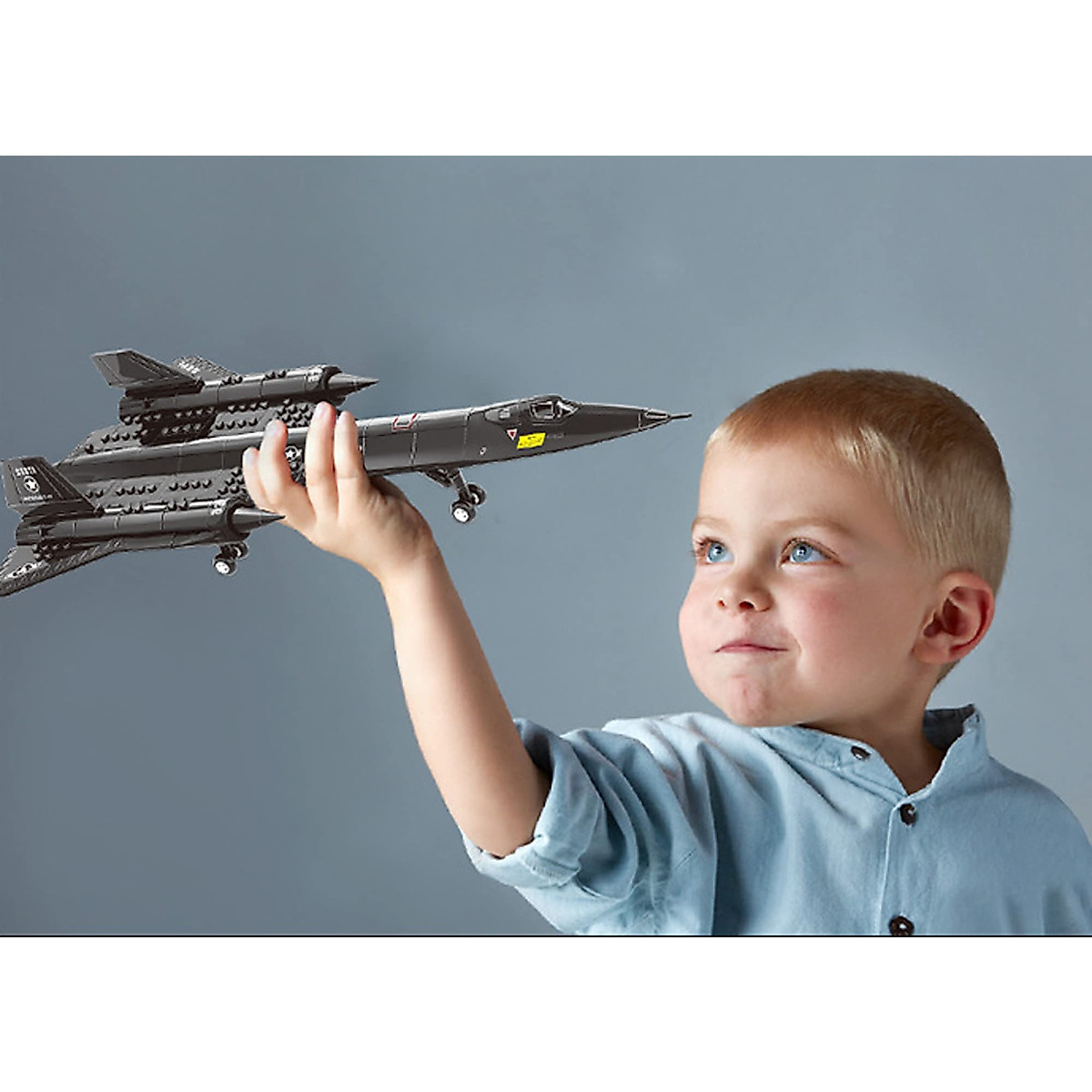 Gonli Stem Army Toys US Air Force SR-71 Reconnaissance Aircraft Building Blocks Sets for Boys Fighter Jet Building Toys Gifts for Kids(183pieces)