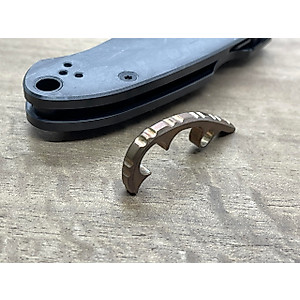 Metonboss Tumbled Brass Gear BACKSPACER for Spyderco PARA 3