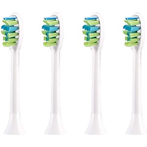 7am2m AM100/AM105 Electric Toothbrush Brush Heads x 4 for 7am2m Electric Toothbrush ONLY(White)