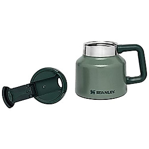 Stanley 10-02873-037 The Tough-To-Tip Admiral's Mug Hammertone Green 20OZ / .59L