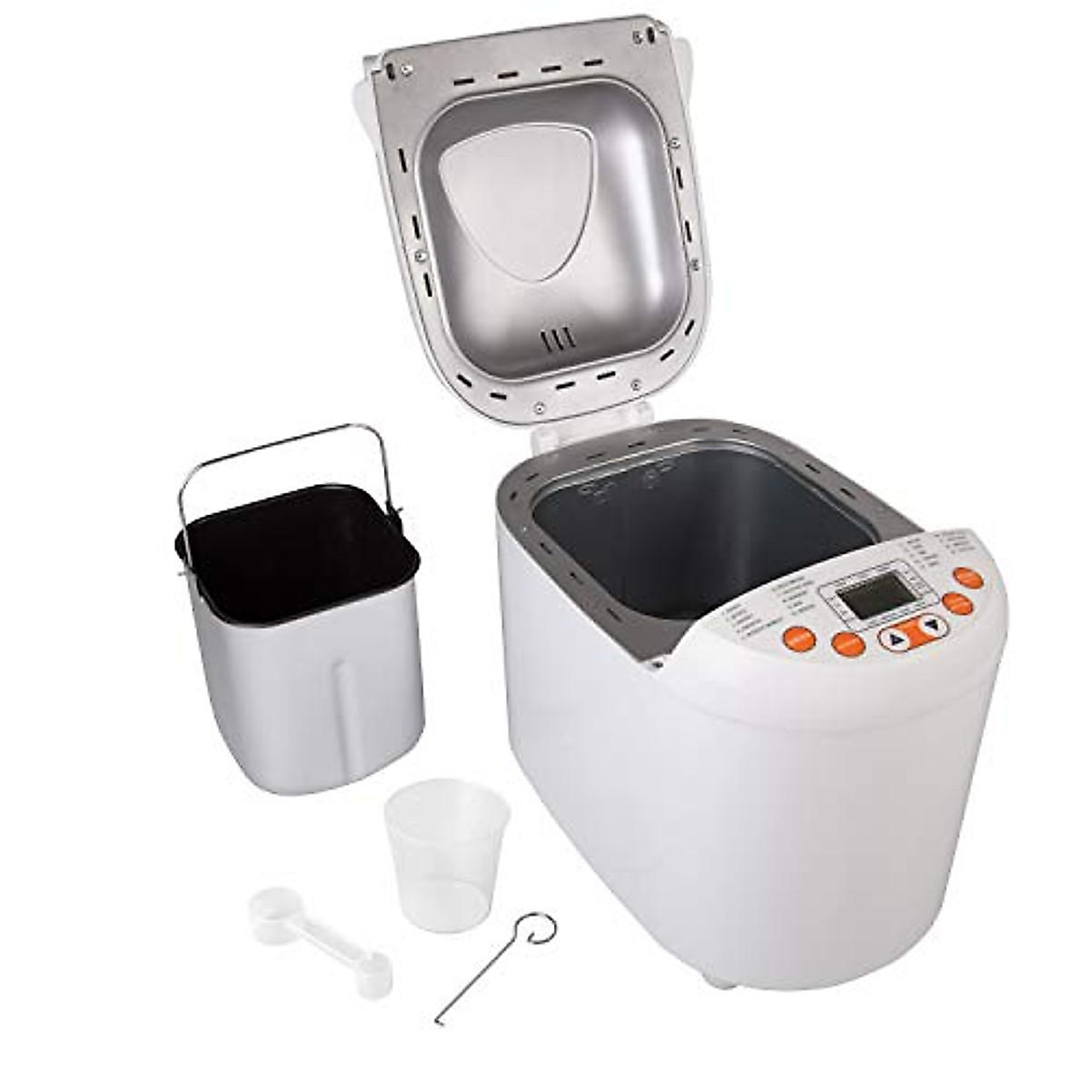 MasterChef Digital Bread Maker-2-Pound Programmable Machine w 19 Settings & 13-Hour Delay Timer-Automatic 3 Mode Crust, Baker Healthy Fresh Gluten Free, Wholewheat Loaf, Recipe Guide, Mothers Day Gift