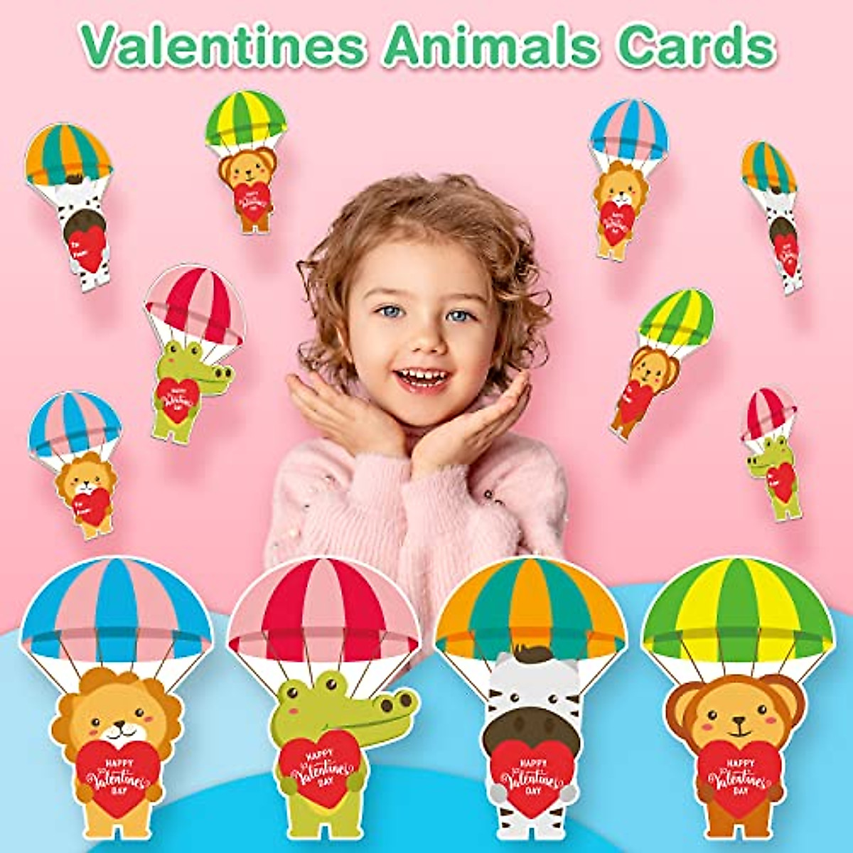 Valentine’s Day Card for kids, 28 Pack Foam Airplanes Set with Valentines Greeting Cards for Boys Girls, Valentine Treat Bags Stocking Stuffers Classroom Prize Party Favors Toy Exchange Gifts