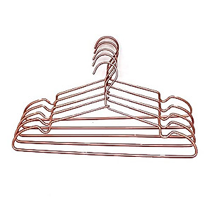 30Pack Koobay 16.5" Metal Laundry Wire Clothes Top Shirt Garment Coat Suit Hangers in Copper Gold Finish