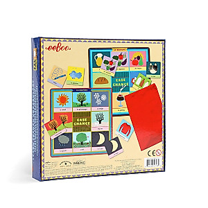 eeBoo: French Bingo Vocabulary Game, Includes- Pronunciation Guide & Drawsting Bag, 6 Game Boards, 48 Playing Chips, 2 to 6 Players, for Ages 5 and up