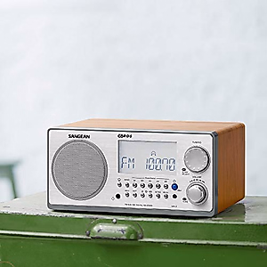 Sangean WR-2 AM / FM-RBDS Wooden Cabinet Digital Tuning Radio (Walnut)
