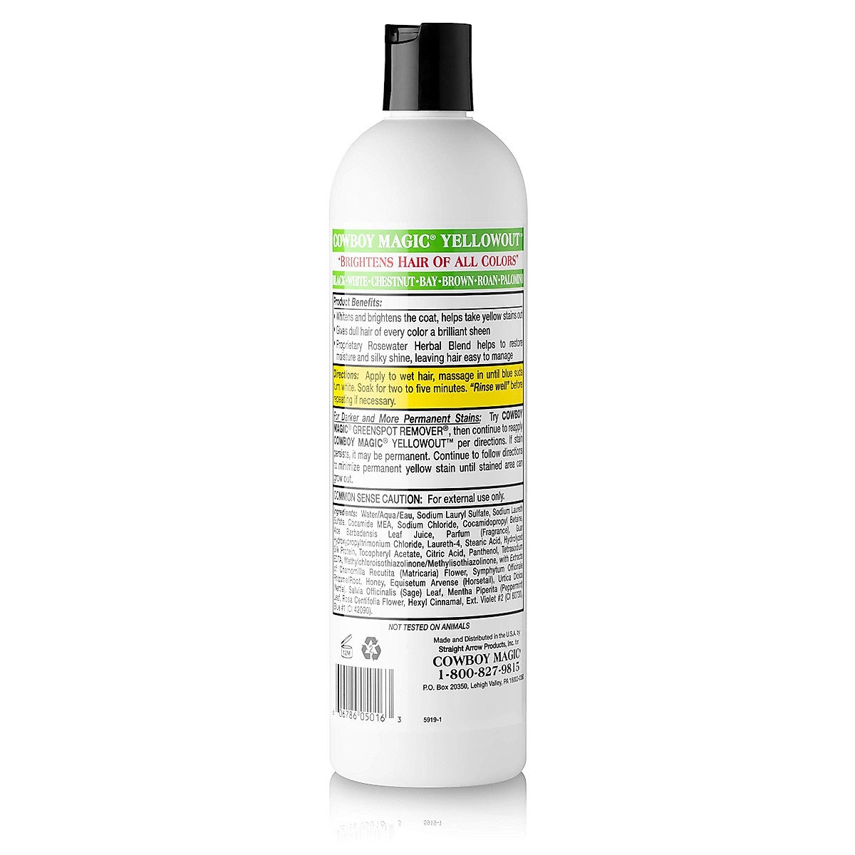 Cowboy Magic Shine In Yellowout Purple Shampoo 16 oz