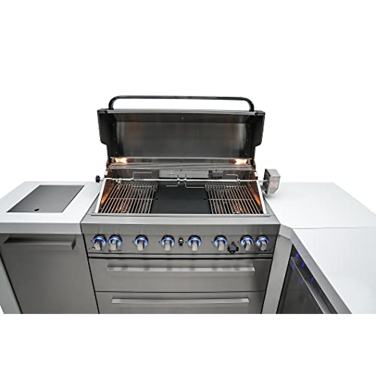 Mont Alpi MAGR Dual Sided Heavy Duty Cast Iron Reversible Griddle Grill Pan Plate - Flat & Ridged Surface - Fits any Mont Alpi Grill Model