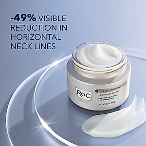 RoC Derm Correxion Neck Cream with Hyaluronic Acid and Advanced Retinol to visibly Tighten & Lift Horizontal Neck Lines, Facial Moisturiser to Contour Face, Neck and Jawline, 1.7oz
