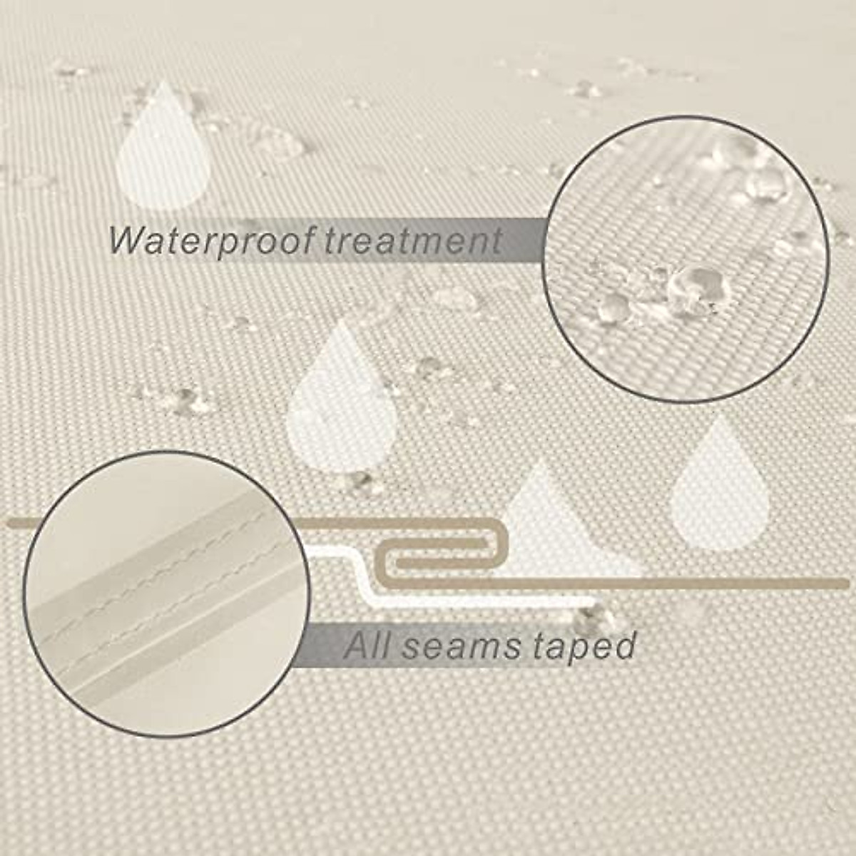 Porch Shield Square Hot Tub Cover - 600D Waterproof Outdoor SPA Hard Cover Protector 85 x 85 inch