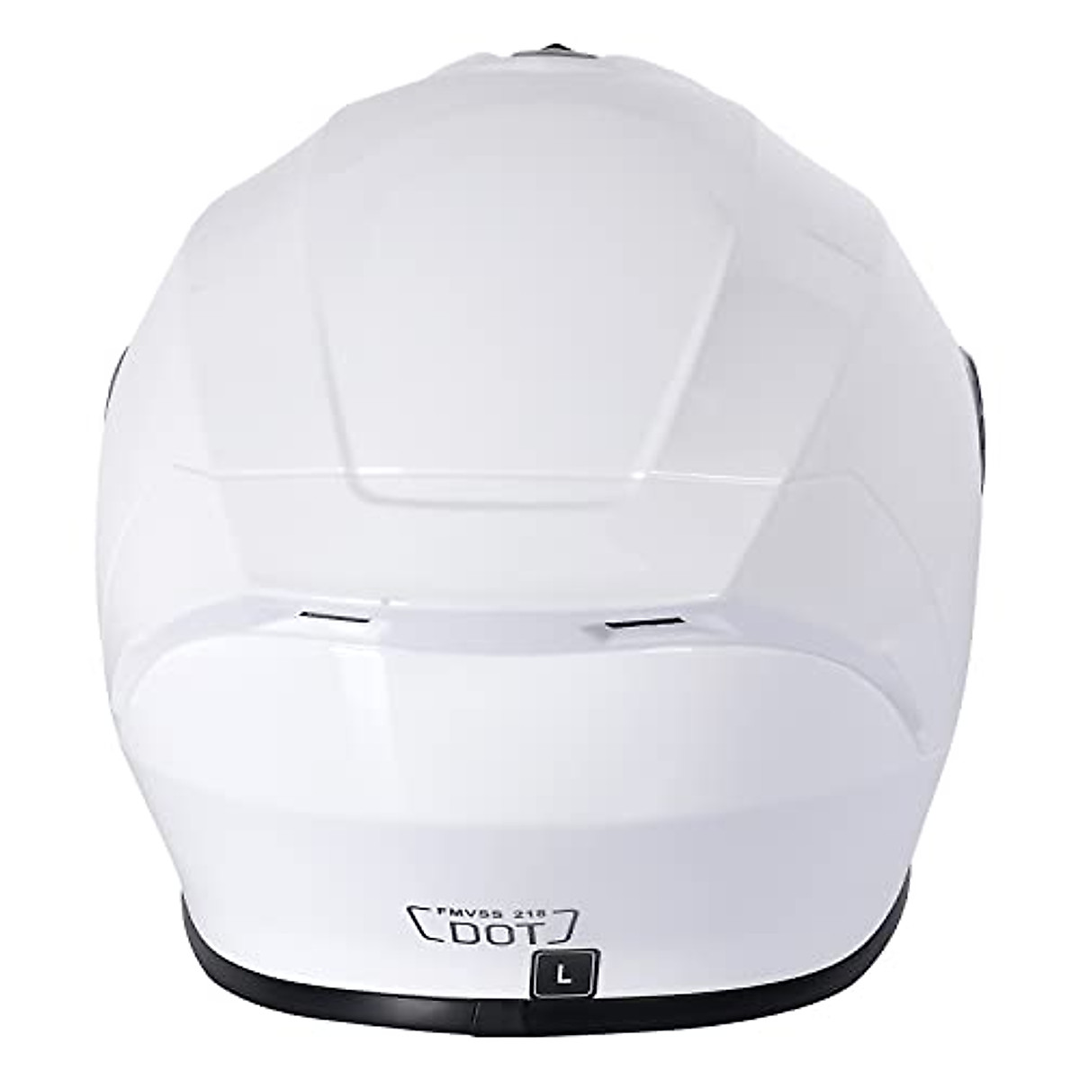 Full Face Motorcycle Street Bike Helmet with Motorcycle Gloves for Men and Women + 2 Visors DOT Model and Helmet Lock for BMX ATV MTB Riding, Road Racing, Cycling(MH-White, Large)