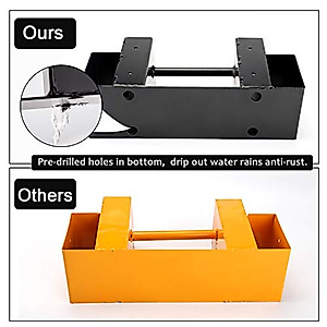 MOFEEZ Outdoor Firewood Log Storage Rack Bracket Kit,Fireplace Wood Storage Holder-Adjustable to Any Length