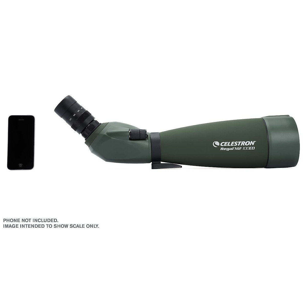 Celestron Regal M2 100ED Spotting Scope – ED Glass for Hunting, Birding and Outdoor Actvities – Phase and Dielectric Coated BaK-4 Prism – Fully Multi-Coated Optics – Dual Focus – 22-67x Zoom Eyepiece