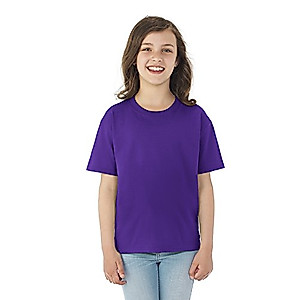 Fruit of the Loom Youth 5 oz. HD Cotton™ T-Shirt M PURPLE