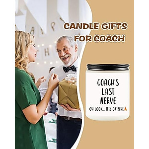 Coach Gifts for Men Women, Baseball Coach Gifts, Coach Appreciation Gifts for Basketball/Baseball/Softball/Soccer/Volleyball, Handmade Lavender Natural Soy Wax Candle Gifts for Coach (7oz)