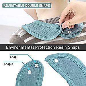 ME.FAN Baby Bibs [10 Pack] Muslin Baby Bibs, Cotton Baby Drooling Bibs for Unisex Boys Girls, Baby Bandana Drool Bibs for for Infant, Toddler - Solid Colors