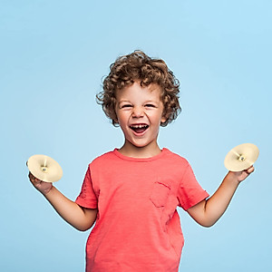 2pcs Finger Cymbals Percussion Instrument Metal Finger Cymbals Silver Dance Finger Zills for Playing