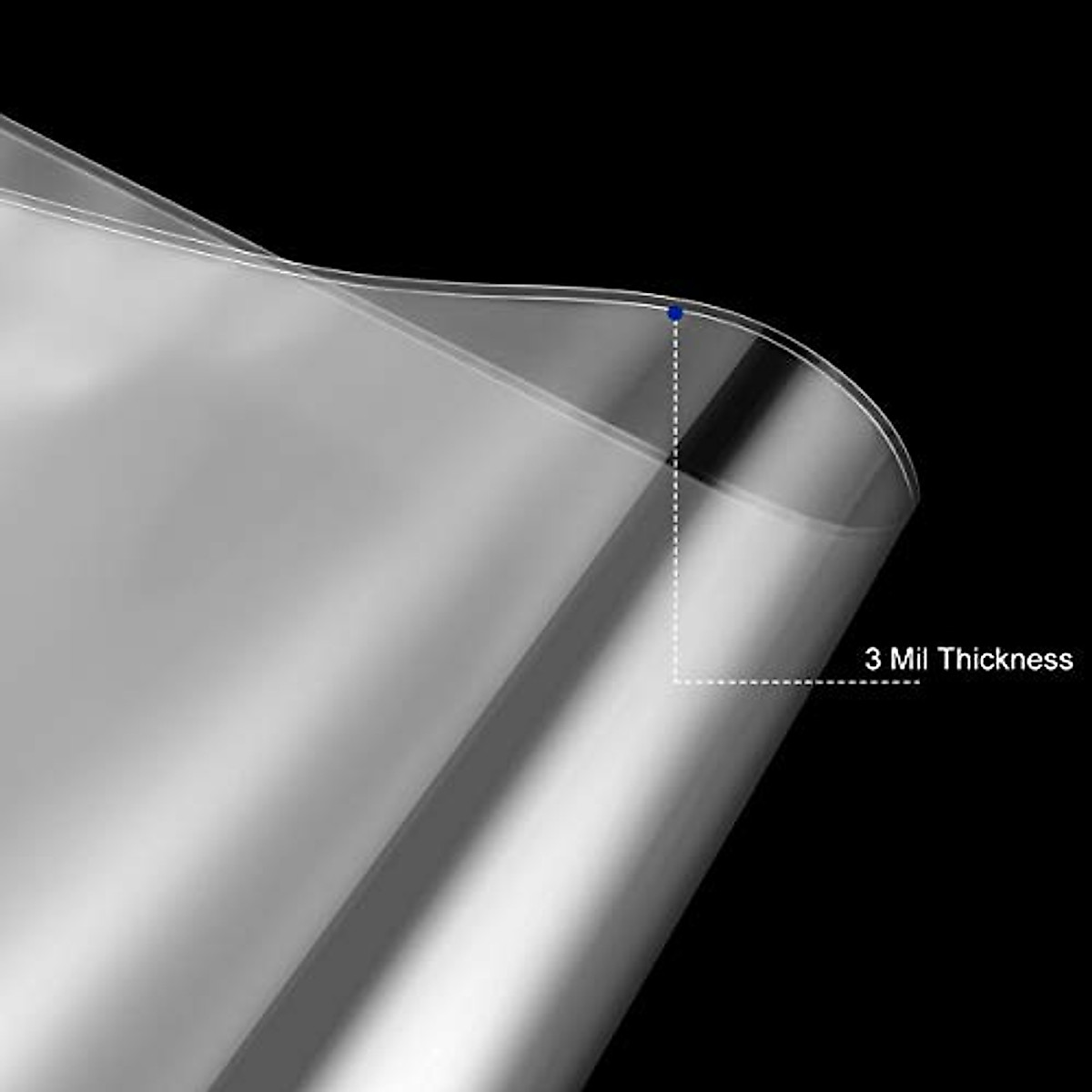 STOBOK Clear Cellophane Wrap Roll,Unfolded Wide 34 Inch 100 Ft Long 3 Mil Thick Flower Baskets Food Gift Crystal Transparent Wrappings Paper Food Safe