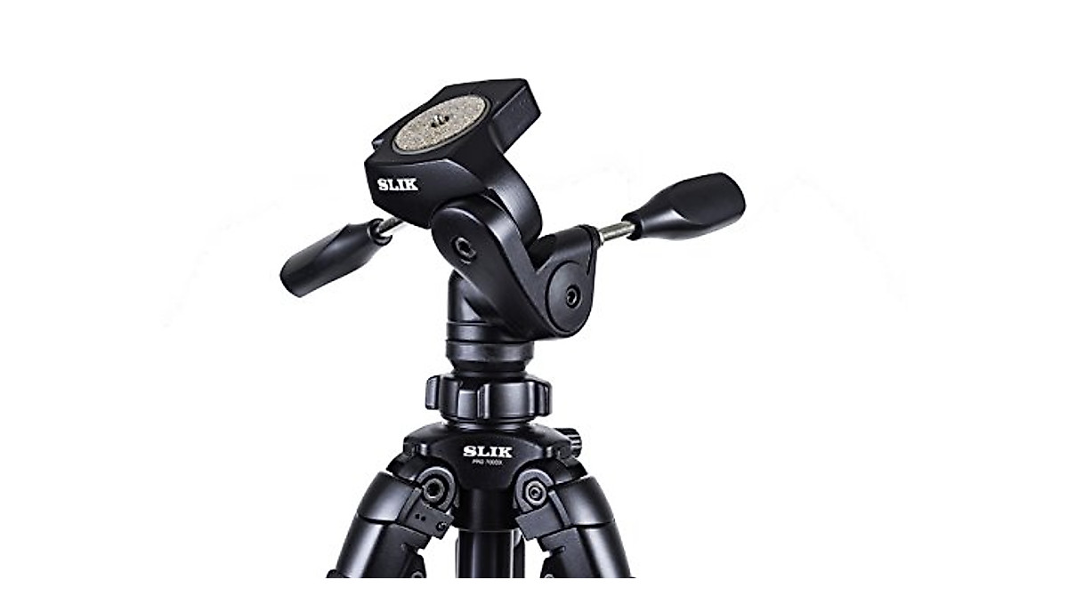 SLIK Pro 700 DX Tripod - Professional 3-Way Head & Portable Design