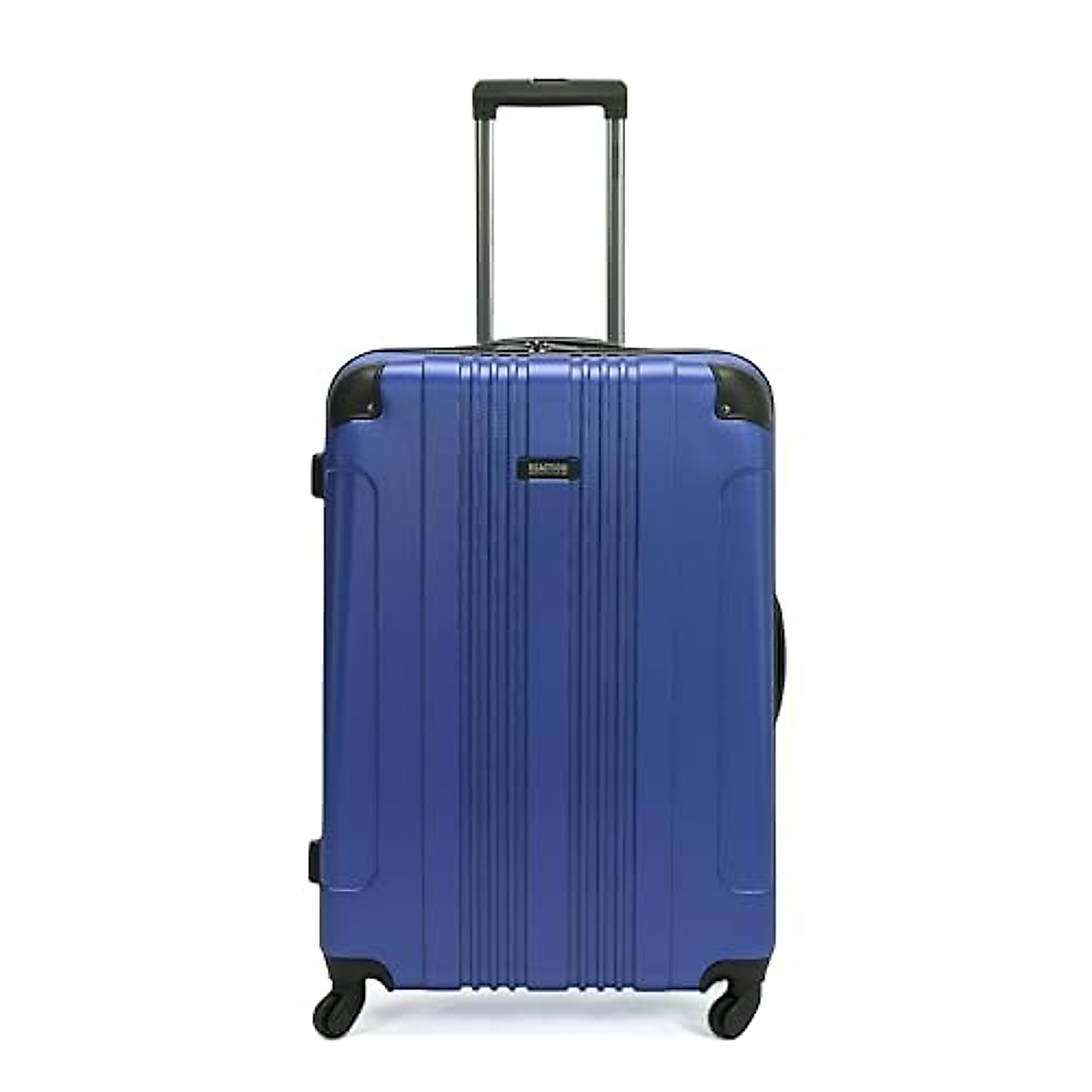Kenneth Cole REACTION Out of Bounds Lightweight Hardshell 4-Wheel Spinner Luggage, Cobalt Blue, 28-Inch Checked