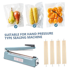 CHILDWEET 4 Sets Sealer Heat Strip Hand Sealer Heating Strip Iron Sealer Replacement Heat Elements Wire Sealer Heating Seal Strips Cloth