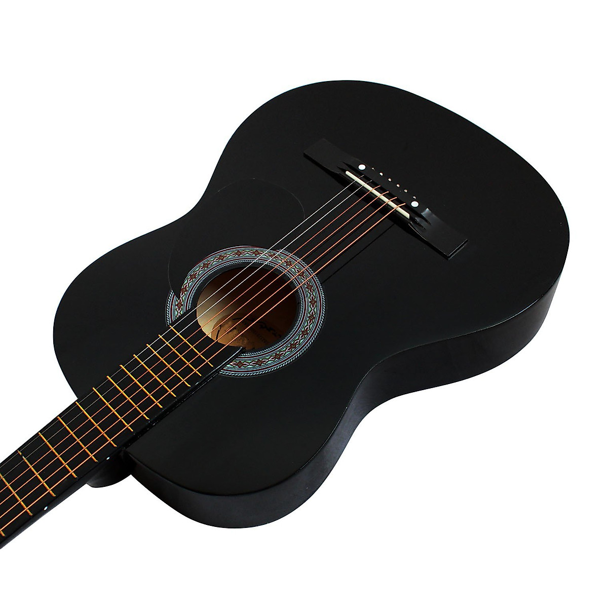 YMC 38" Coffee Beginner Acoustic Guitar Starter Package Student Guitar With Gig Bag,Strap, 3 Thickness 9 Picks,2 Pickguards,Pick Holder, Extra Strings, Electronic Tuner -Coffee