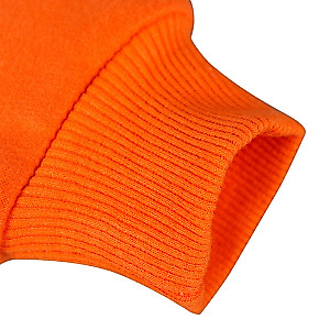 Bebone Hooded Fleece Romper for Baby Girls Boys Cartoon Animal Fox Jumpsuit (0-3M, Orange)