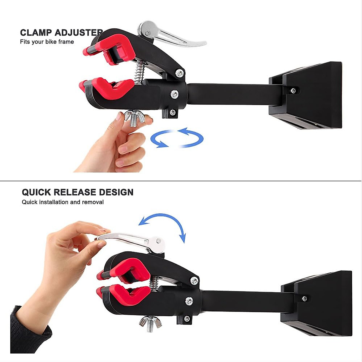 teraysun Bike Repair Stand Wall Mount Foldable Heavy Duty Bike Repair Workstand，Rugged and Stable Bike Repair Rack