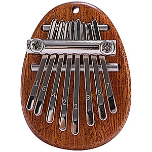 STOBOK Pianos Instrument Mini Kalimba Thumb Piano, 8 Keys Mini Thumb Piano Kalimba Finger Thumb Piano Pocket Kalimba Finger Thumb Piano for Adults Beginners Thumb Mini Piano