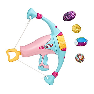 Little Tikes Mighty Blasters Power Bow Pink Toy Blaster with 4 Soft Power Pods for Kids Ages 3 Years and Up