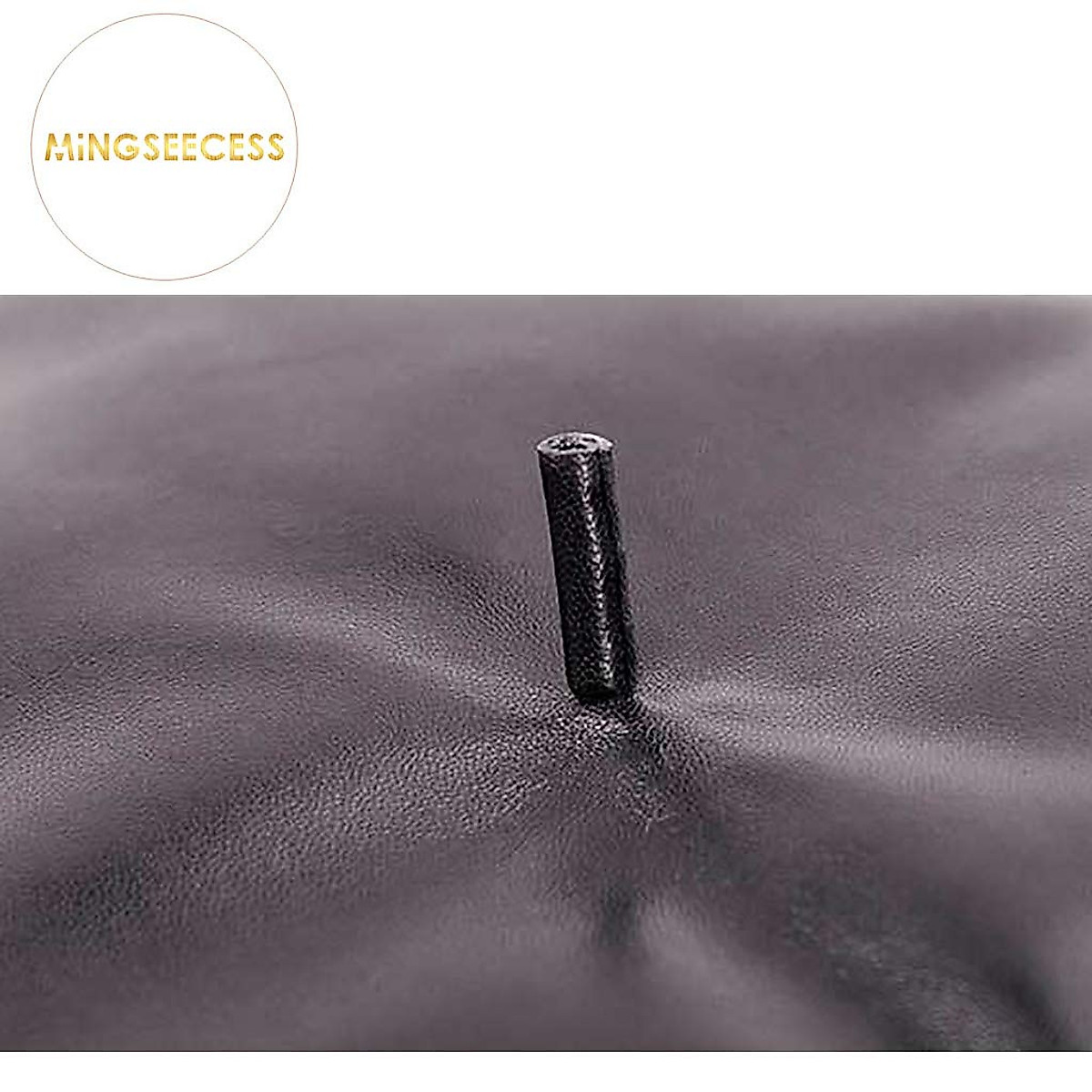 MINGSEECESS Women PU Leather French Black Beret Hat Causal Beanie Hat