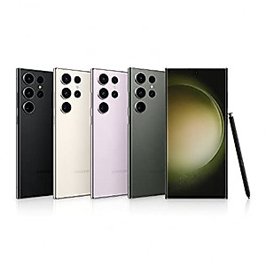 SAMSUNG Galaxy S23 Ultra 5G SM-S918B/DS 256GB 12GB RAM, 200 MP Camera, Factory Unlocked, NGP Wireless Charger Included – Cream