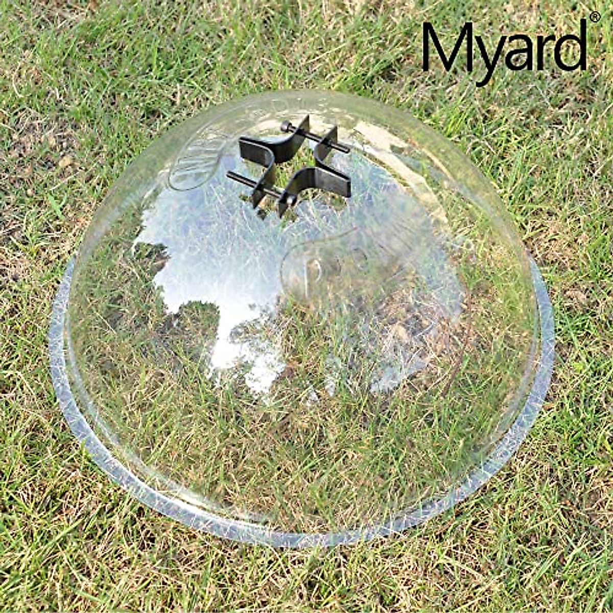 Myard 13 Inches Solid Clear PC Wobbly Squirrel Proof Baffle Deflector for Bird Feeder, Fit up 1.5 Inches Pole / Post